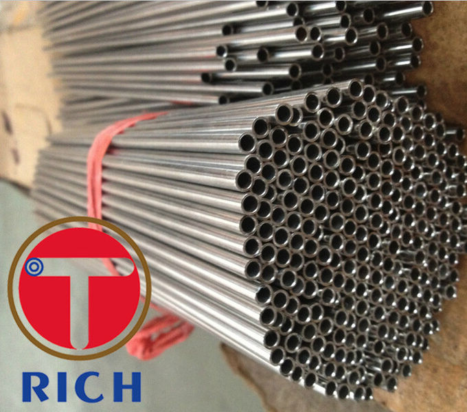 6mm Welded Stainless Steel Tubing , Astm A246 Round Capillary Coiled Tubing