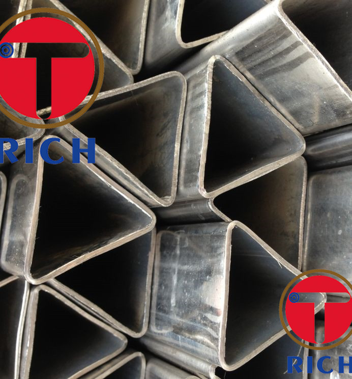 Galvanized Triangular Seamless Steel Tubes / Special Section Pipe For ...
