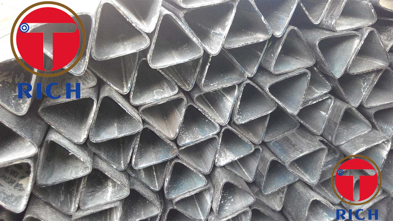 Galvanized Triangular Seamless Steel Tubes / Special Section Pipe For ...