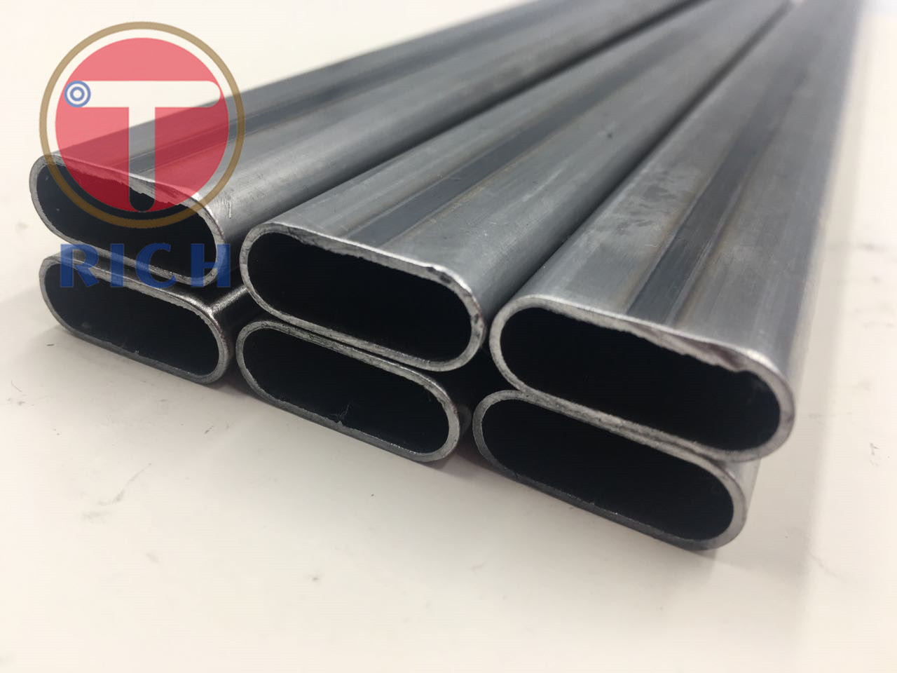 Q235 25*10*1mm Welded Flat Oval Steel Tubing For Lightweight Workout ...
