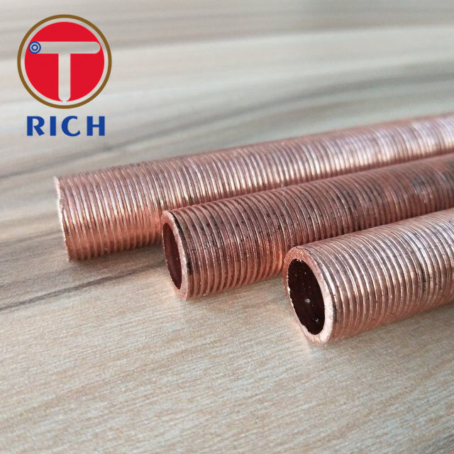 Copper Coated Seamless 8mm Od Low Finned Tube