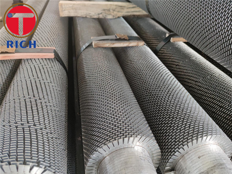 Aluminium Condenser DIN Extruded Finned Tube 6mm Outer Diameter